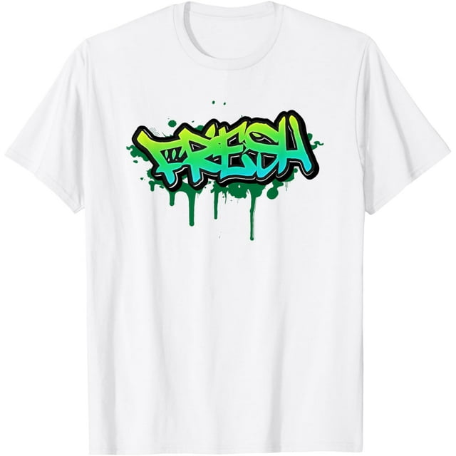 JOY "Fresh" Old school graffiti style | Funny graffiti graphic T-Shirt ...