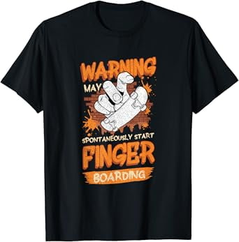 JOY Funny Finger Boarding Graffiti Lifestyle Fingerboard Boarder T ...