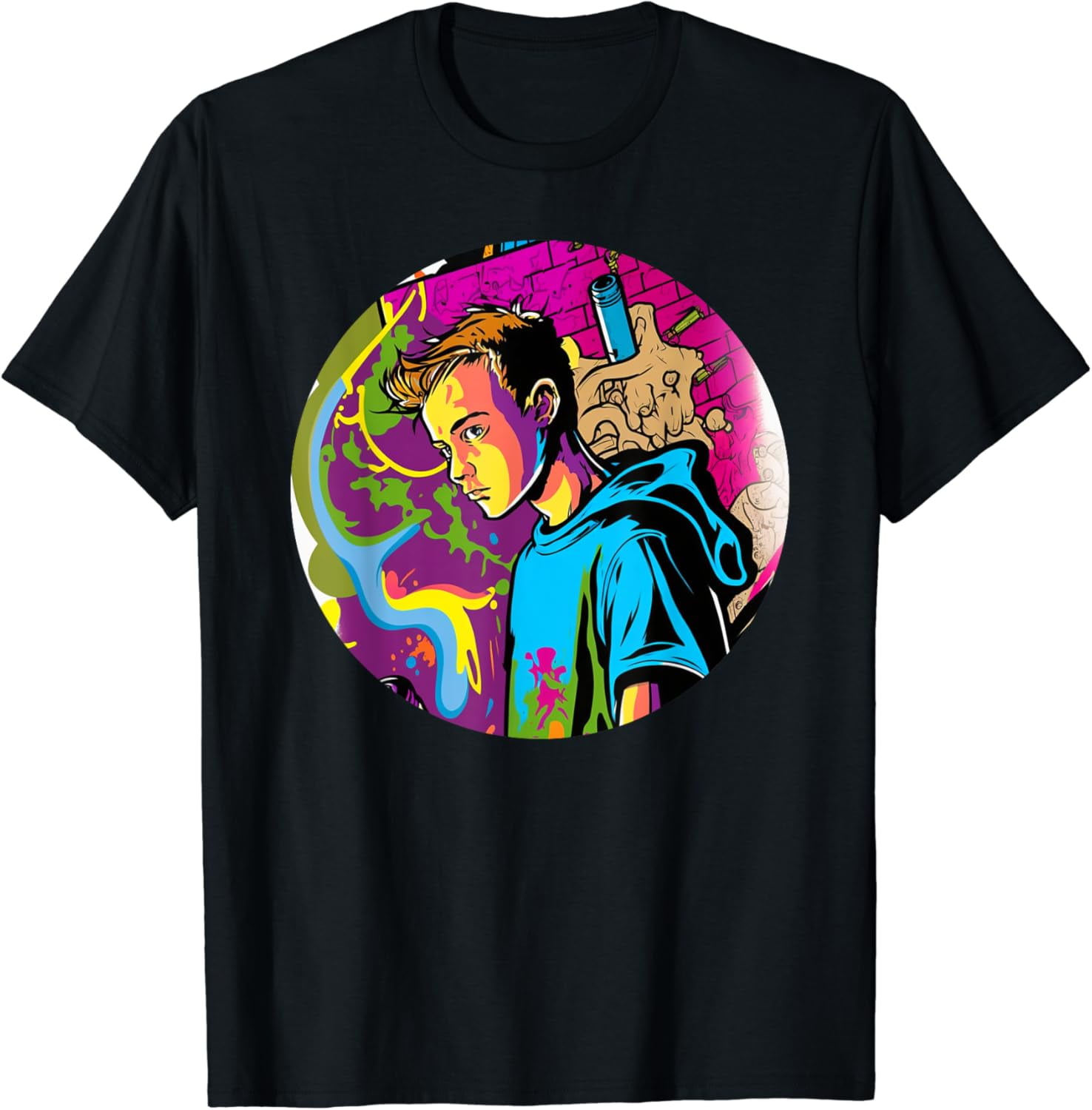 JOY Graffiti Art Graffiti T-Shirt - Walmart.com