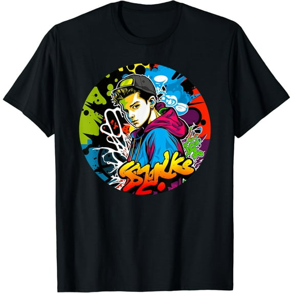 JOY Graffiti Art Graffiti T-Shirt - Walmart.com