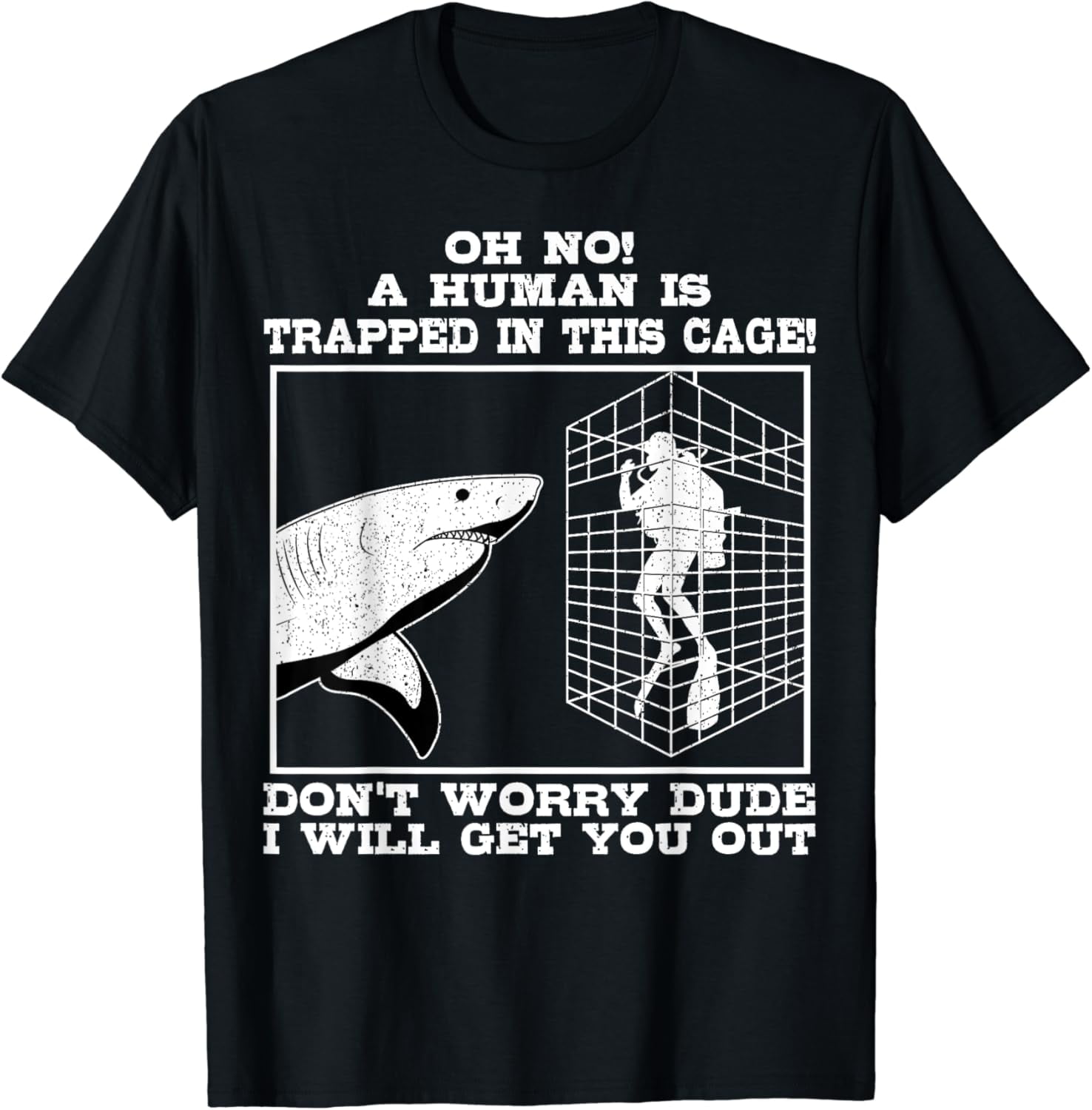 JOY Great White Shark Ocean Biologists Largest Predator Fish T-Shirt ...