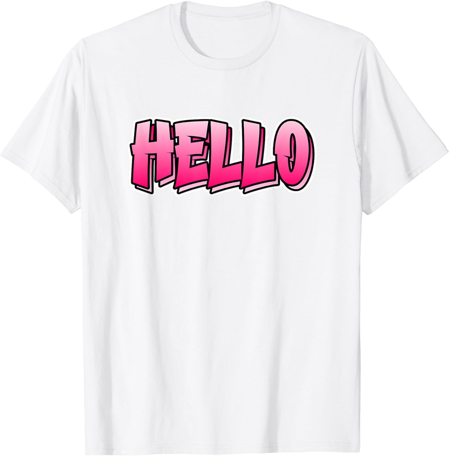 JOY Hello | Graffiti Style Design That Says Hello T-Shirt - Walmart.com