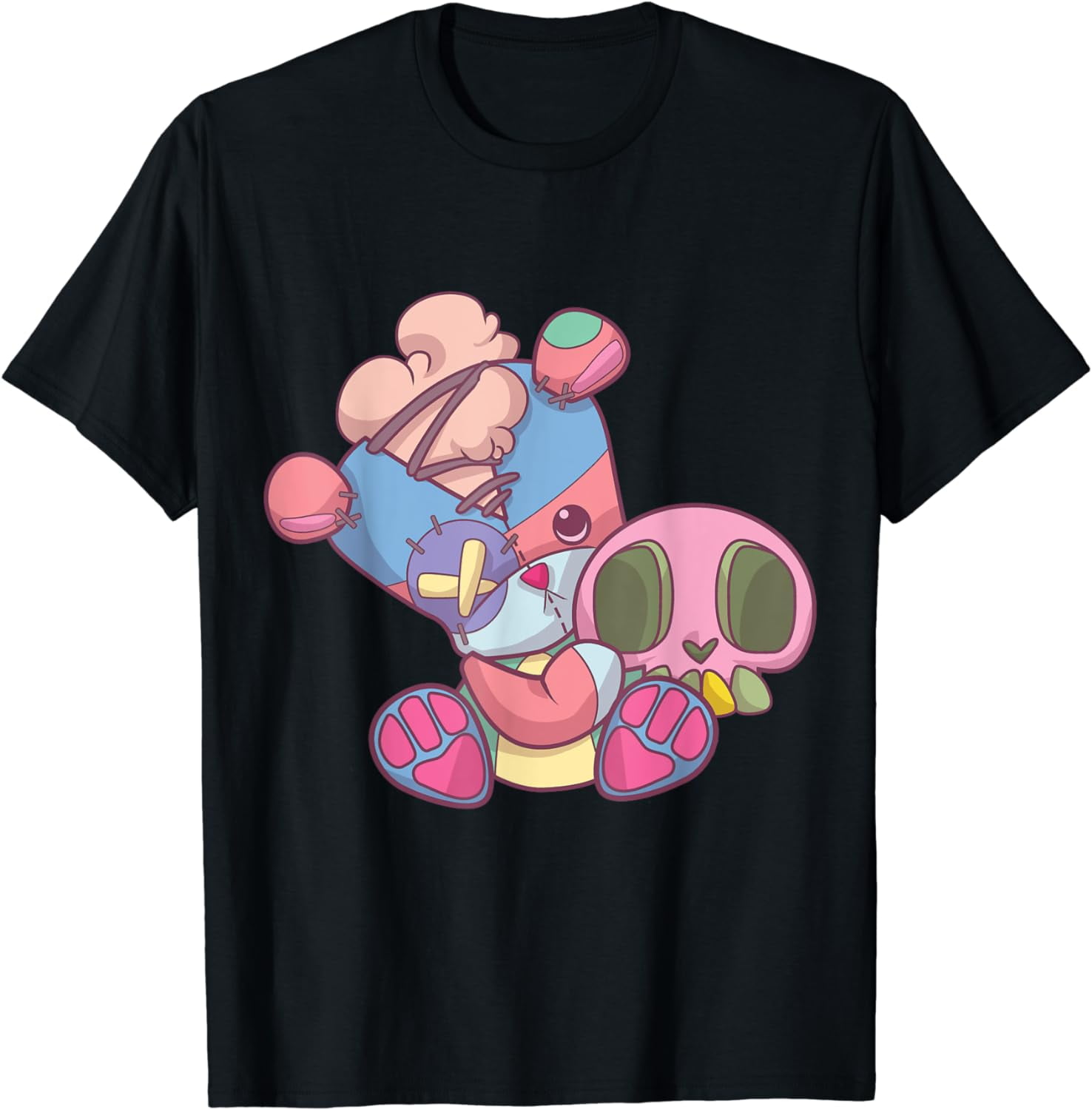 JOY Kawaii Pastel Goth Teddy Bear, YamiKawaii Menhera T-Shirt - Walmart.com