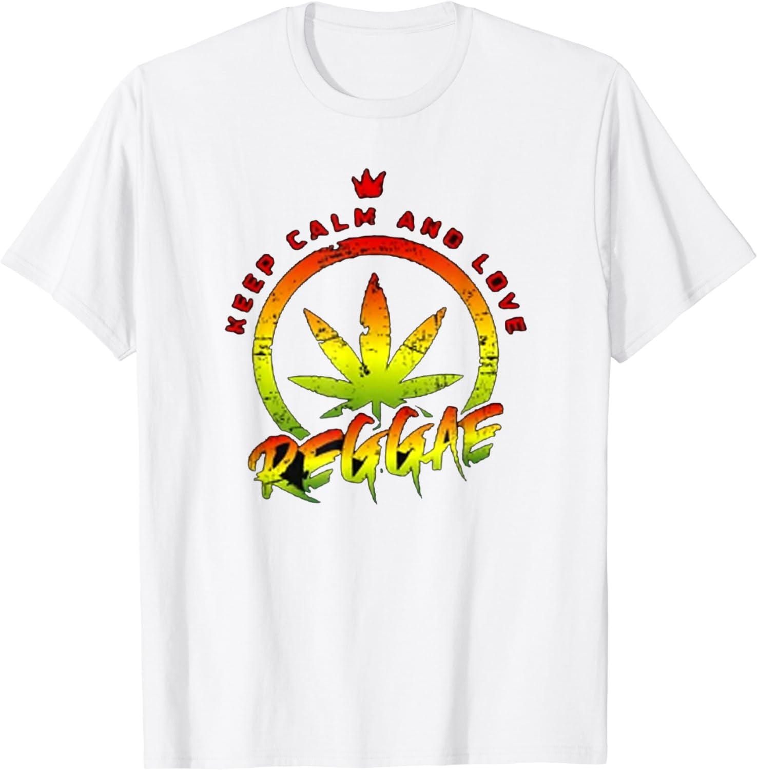 JOY Keep Calm and Love Reggea Graffiti Style Top T-Shirt - Walmart.com