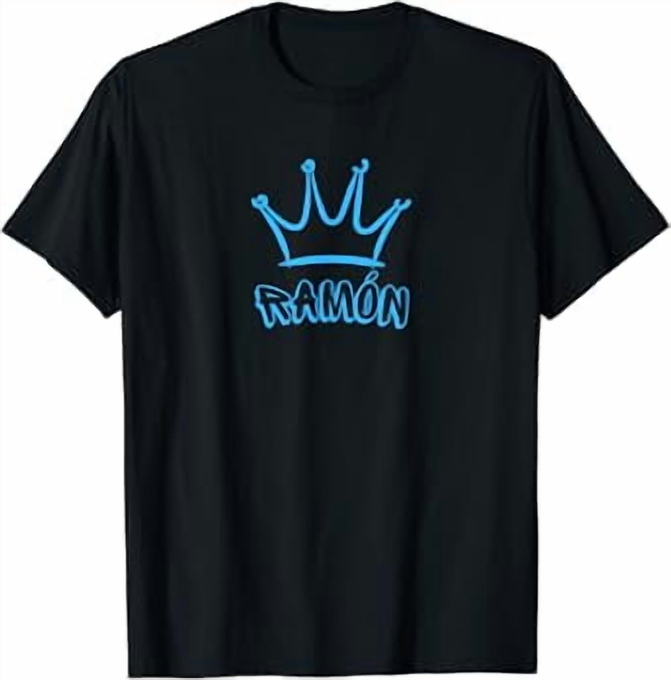 JOY King Ramón / Blue Crown & Name Ramón Graffiti T-Shirt - Walmart.com