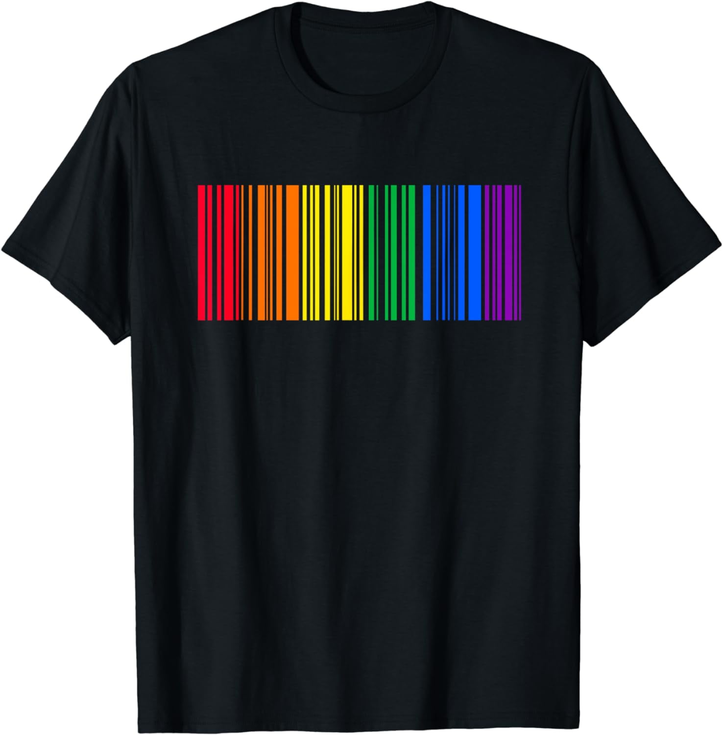 JOY LGBTQ Rainbow Flag Gay Pride Month Gift Barcode LGBT T-Shirt ...
