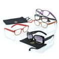 Joy Mangano 10Pc Reading Glasses Set with Leather-Wrapped Arms & UV ...