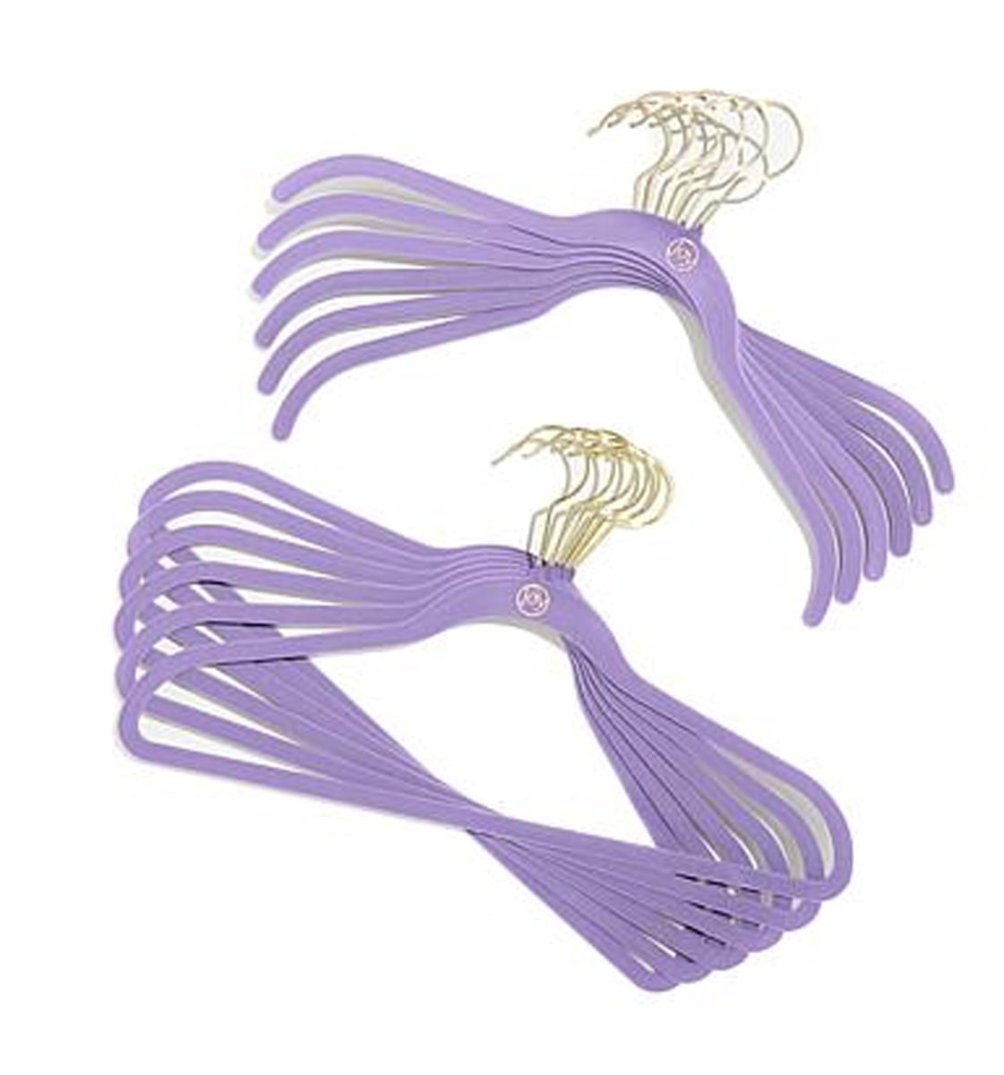 JOY Mangano Huggable Hangers (Lavender) 100-piece Anti-Microbial Clean Boss Set - Walmart.com