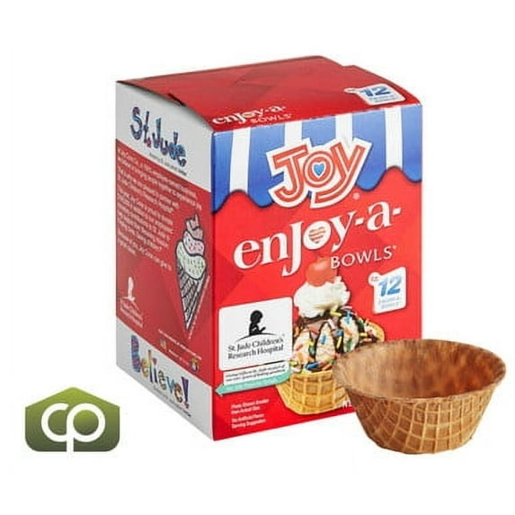 JOY Mini Waffle Cone Bowls, 144/Case - Perfect for Kid-Sized Sundaes ...