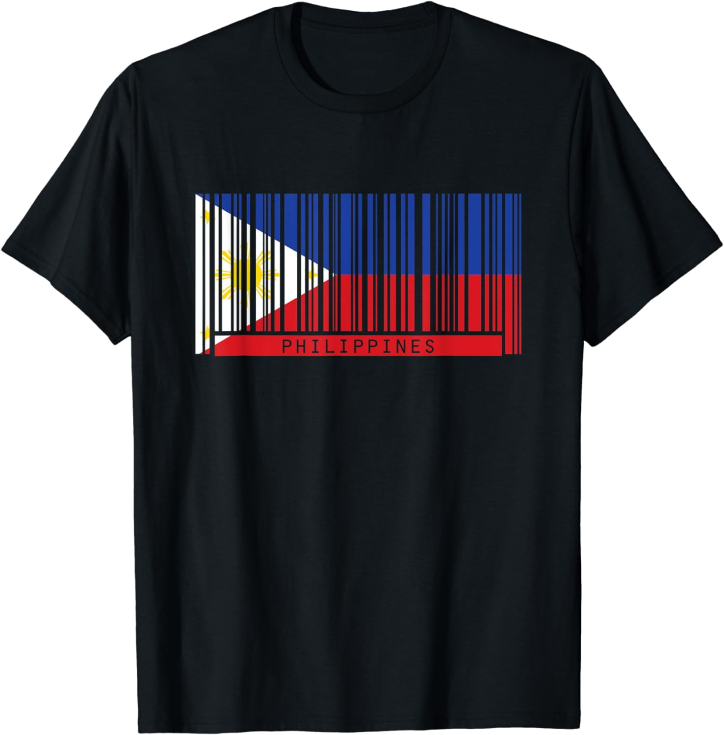 JOY Philippines Flag Filipino Heritage Barcode Filipino Flag T-Shirt ...