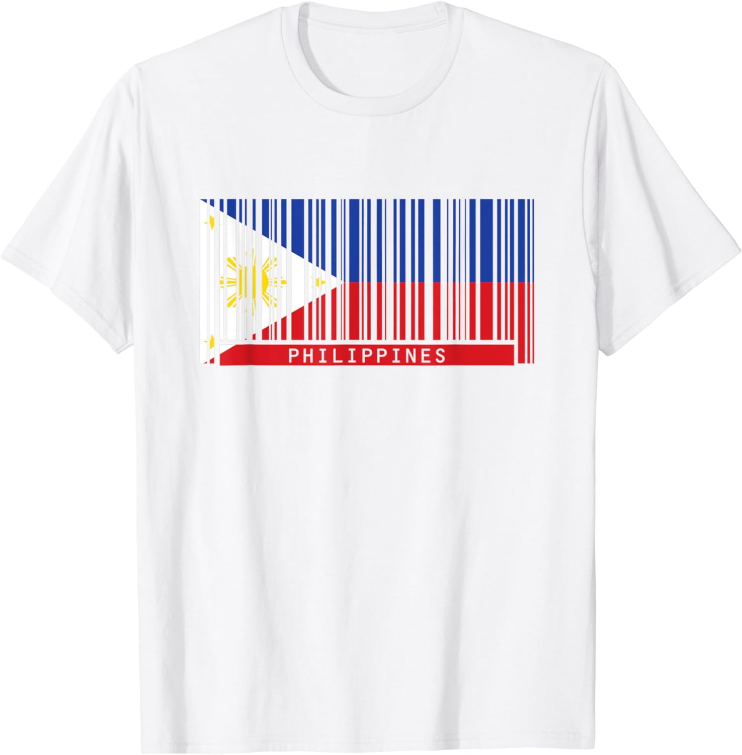 JOY Philippines Flag Filipino Heritage Barcode Filipino Flag T-Shirt ...