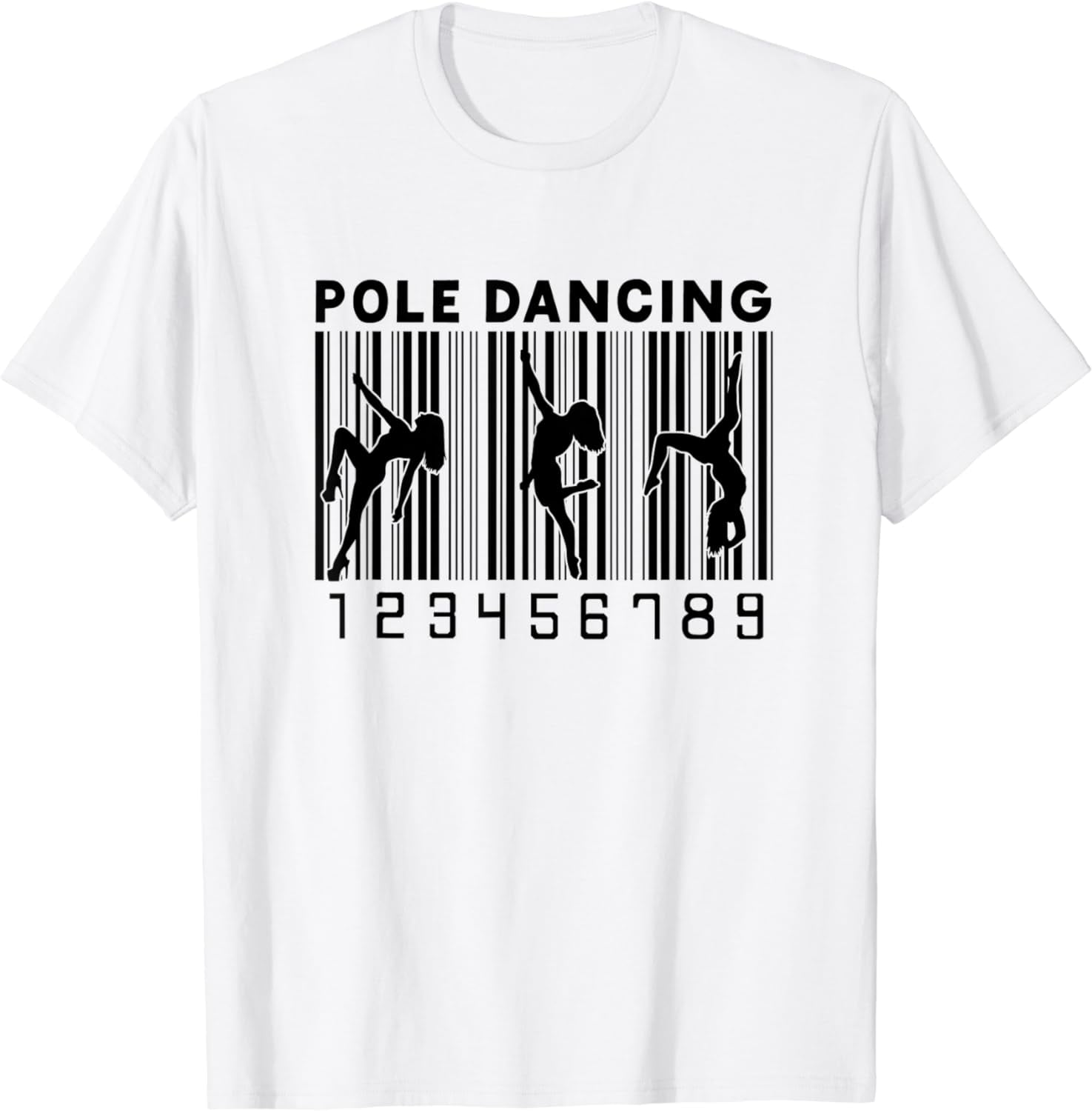 JOY Pole Dancing Barcode Pole Fitness Pole Dancer T-Shirt - Walmart.com