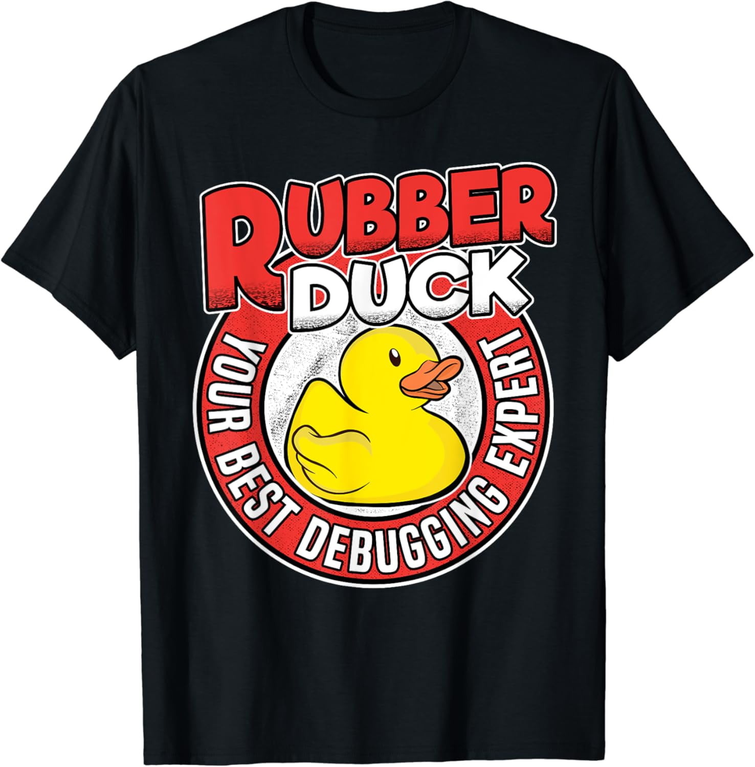 JOY Rubber Duck Your Best Debugging Expert Funny Programmer T-Shirt ...