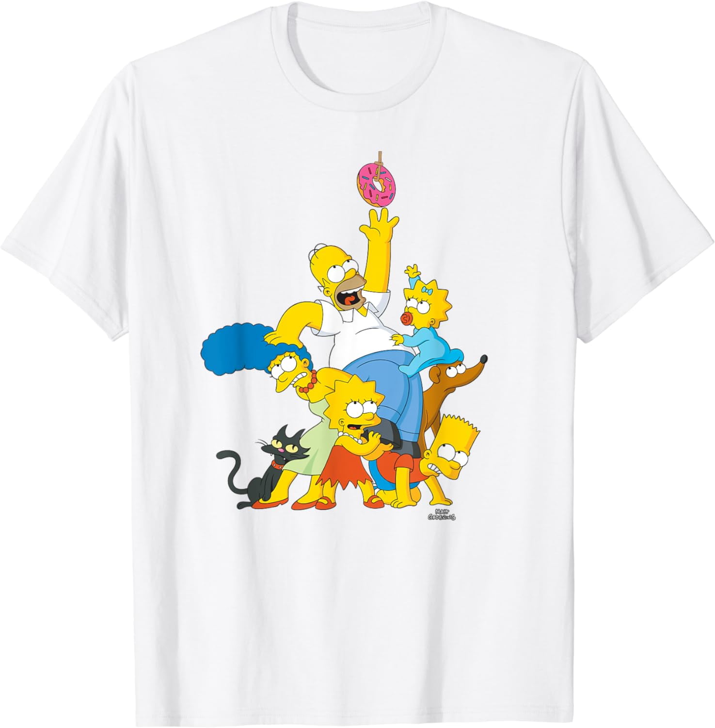 JOY The Simpsons Family Donut Reach T-Shirt - Walmart.com