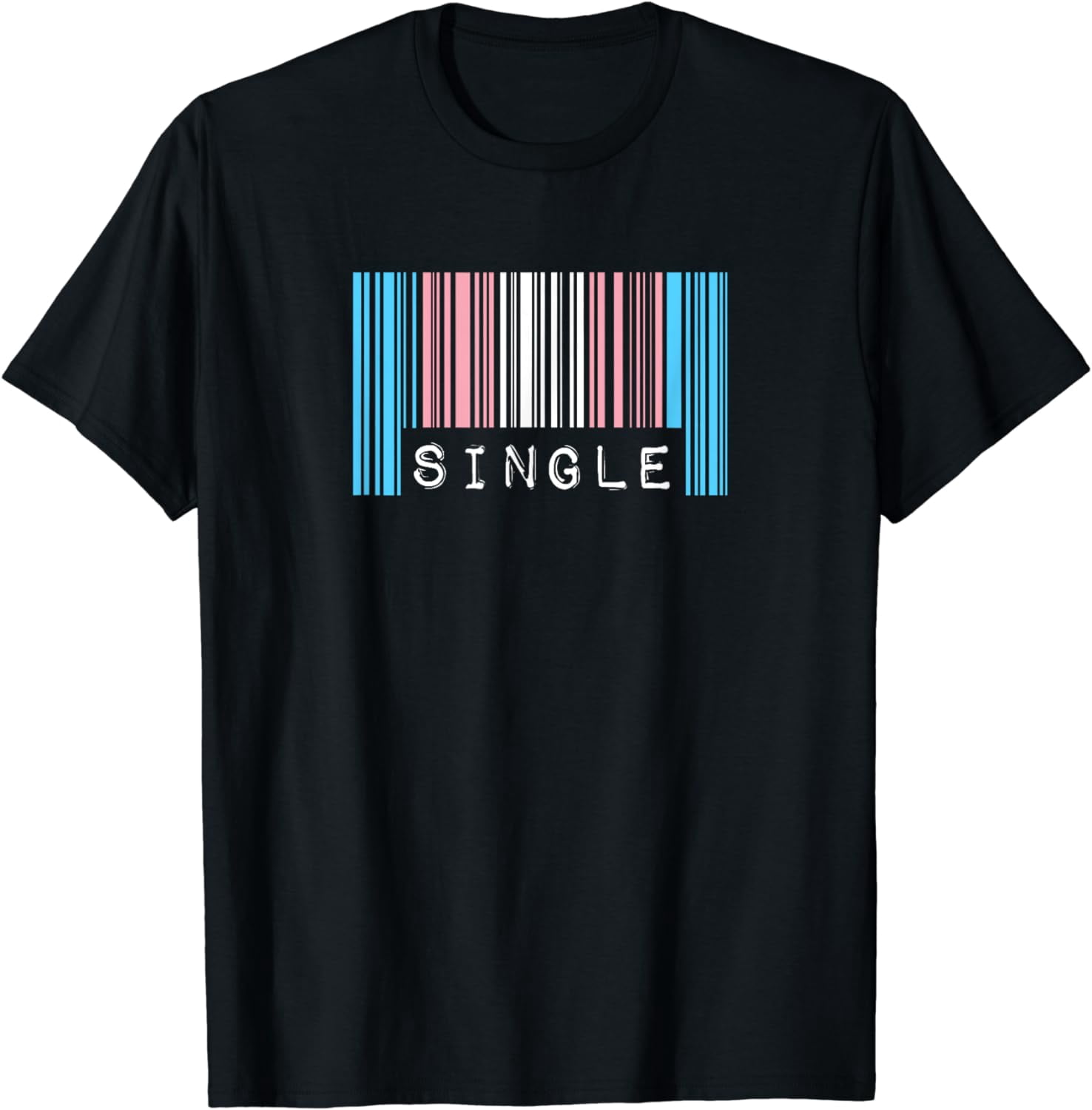 JOY Transgender Barcode Pride Trans Single Relationship Status T-Shirt ...