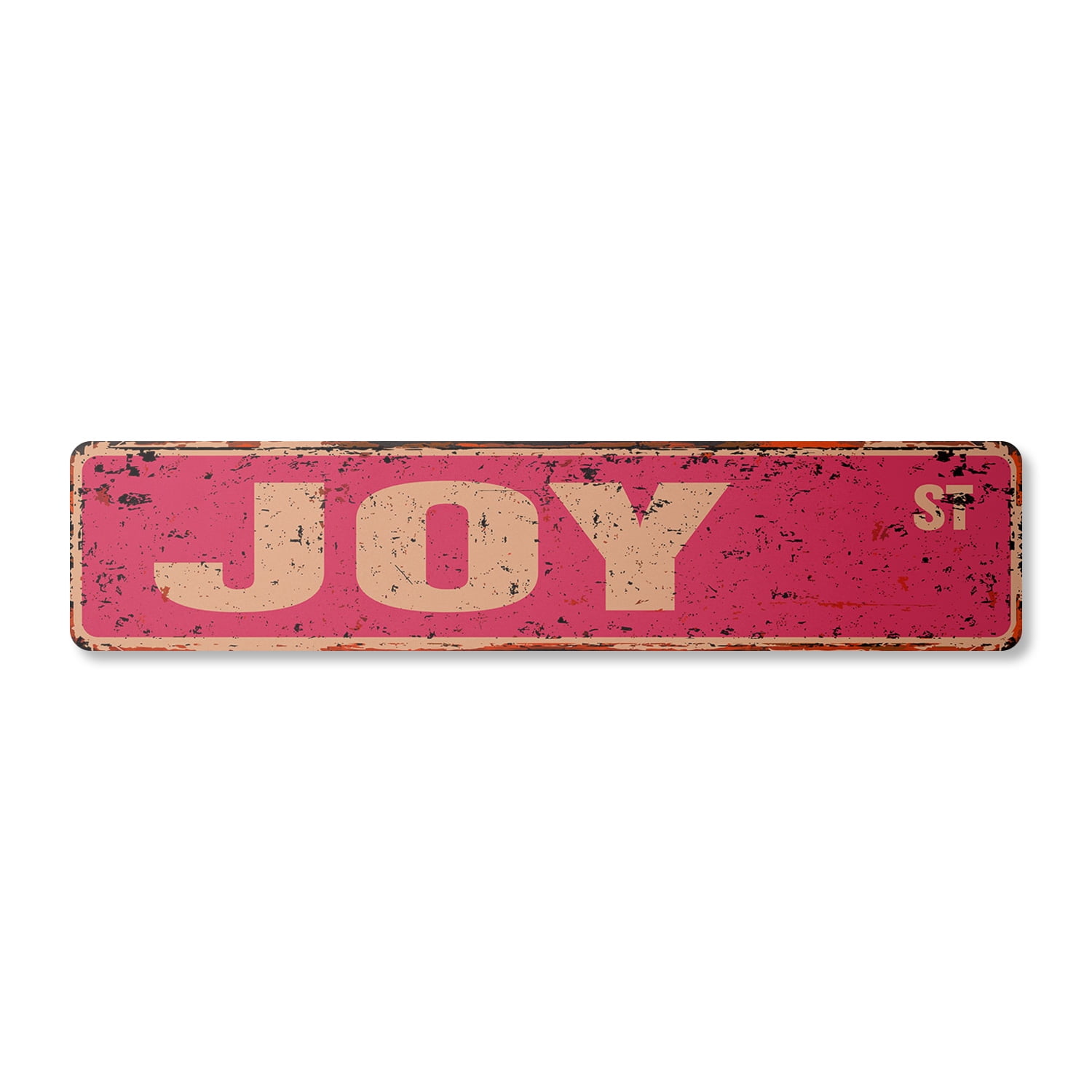 JOY Vintage Plastic Street Sign Childrens Name Room Sign | Indoor ...