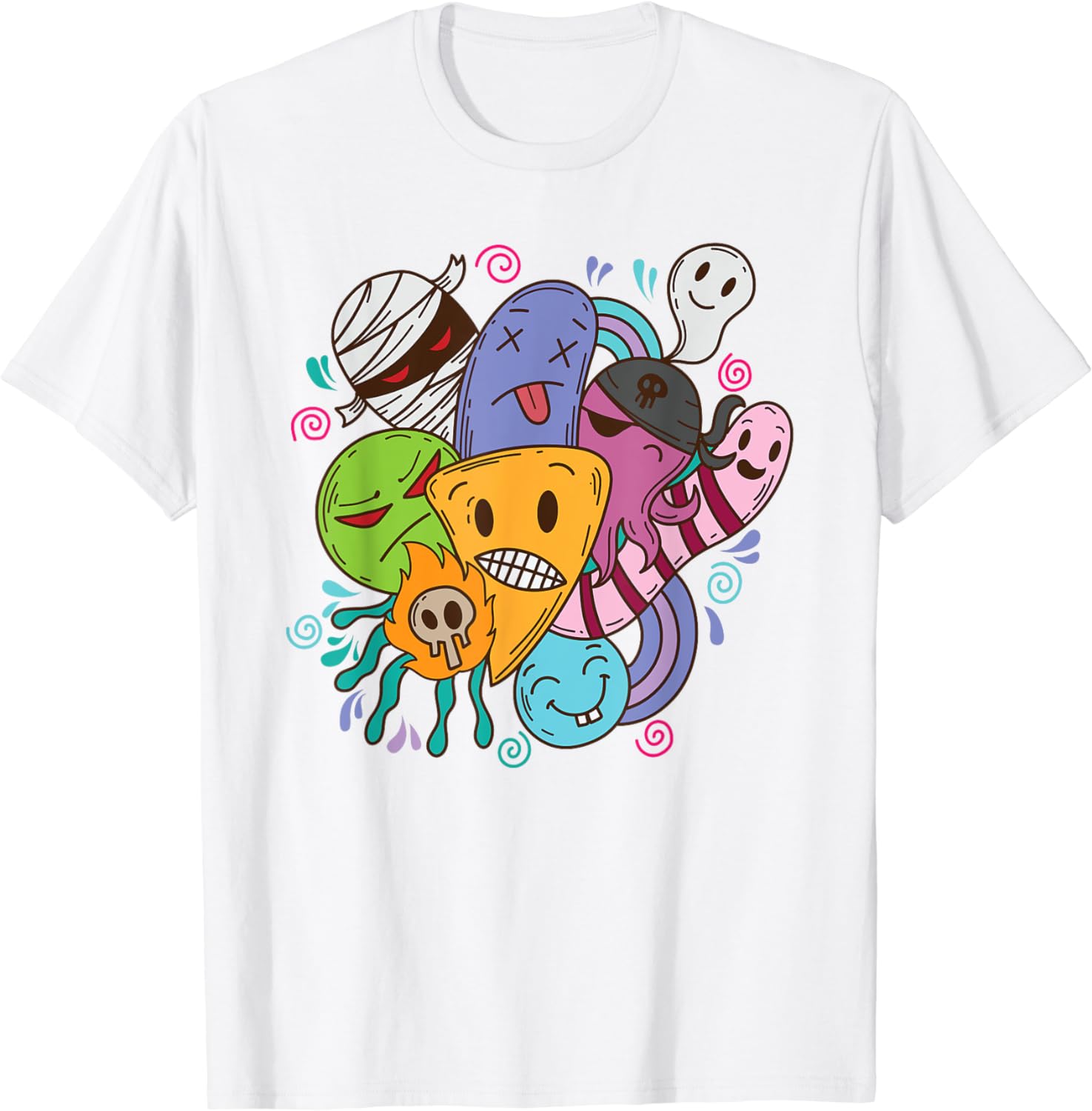 JOY colorful Street Art Figures Art Graffiti T-Shirt - Walmart.com