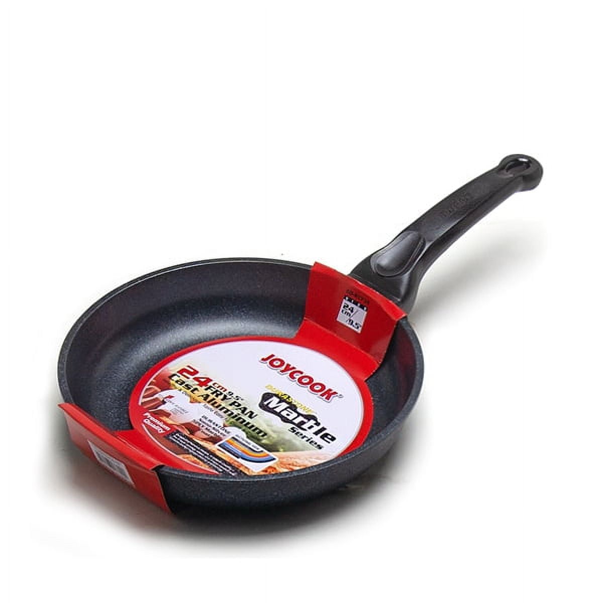 JOYCOOK Fry Pan 9.5 inch (24cm) Cast Aluminum Durastone Non-Stick ...