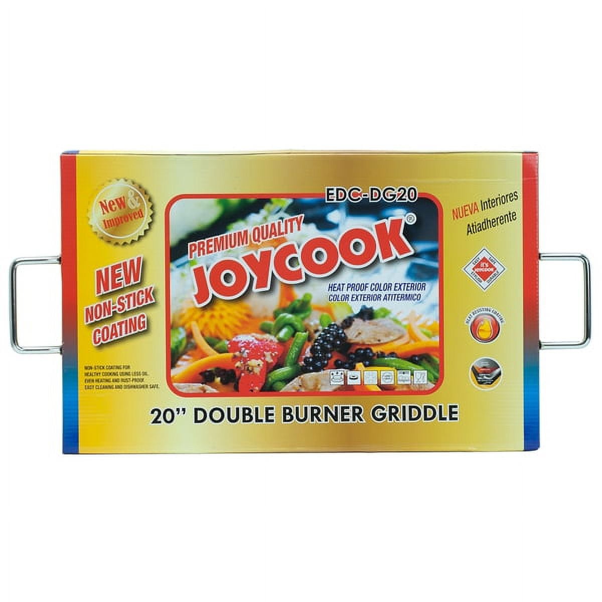 JOYCOOK Griddle Double Comal 20 inch(51cm) Aluminum Non-Stick - Walmart.com