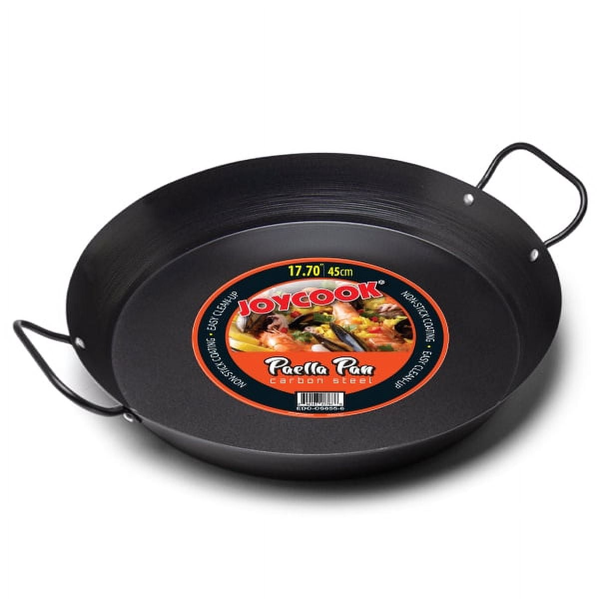 JOYCOOK Paella Pan Non-Stick Carbon-Steel 17.7 inch (45cm) - Walmart.com