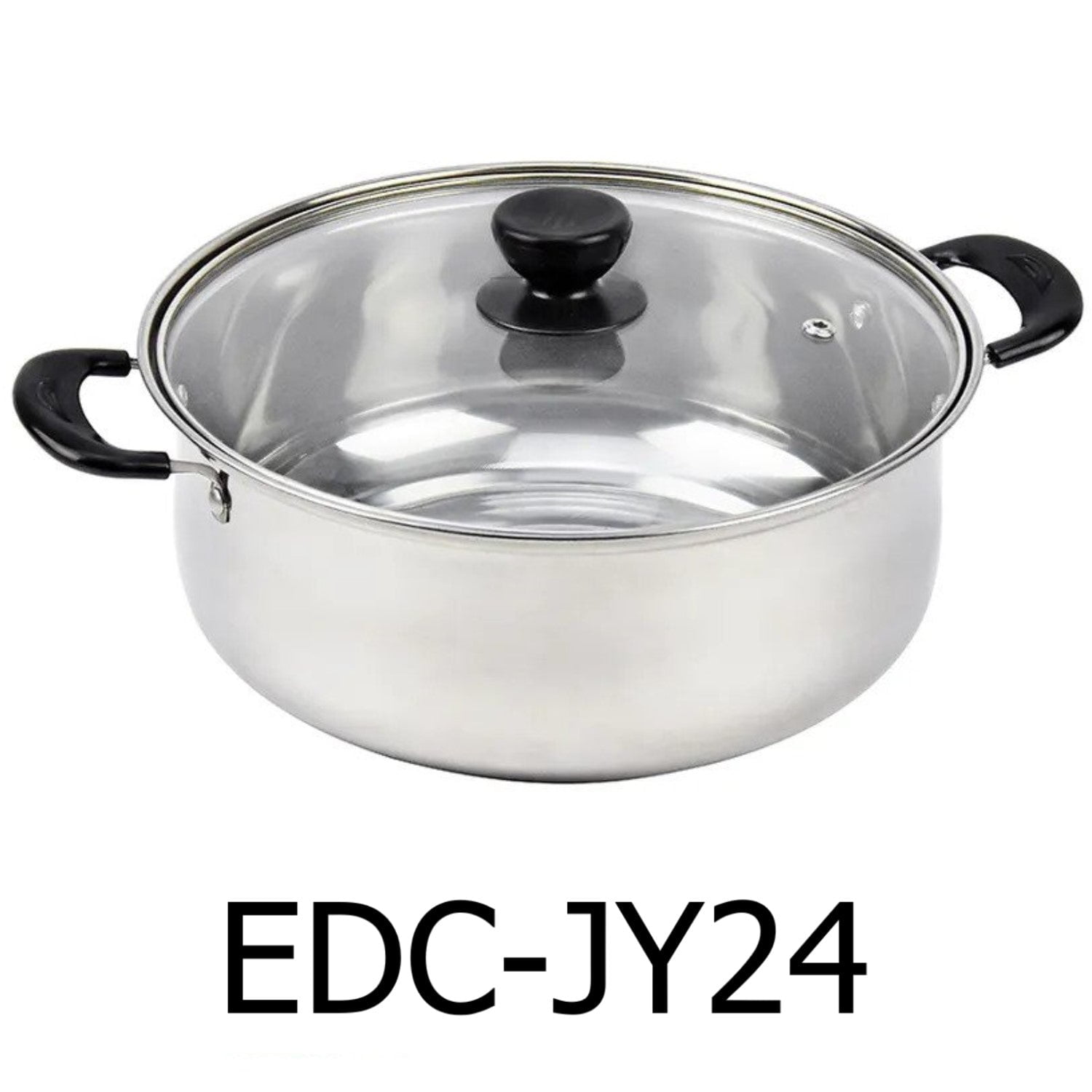 JOYCOOK Sauce Pot with Glass Lid 9.5 inch(24cm) 5.5QT 18/10 Stainless ...