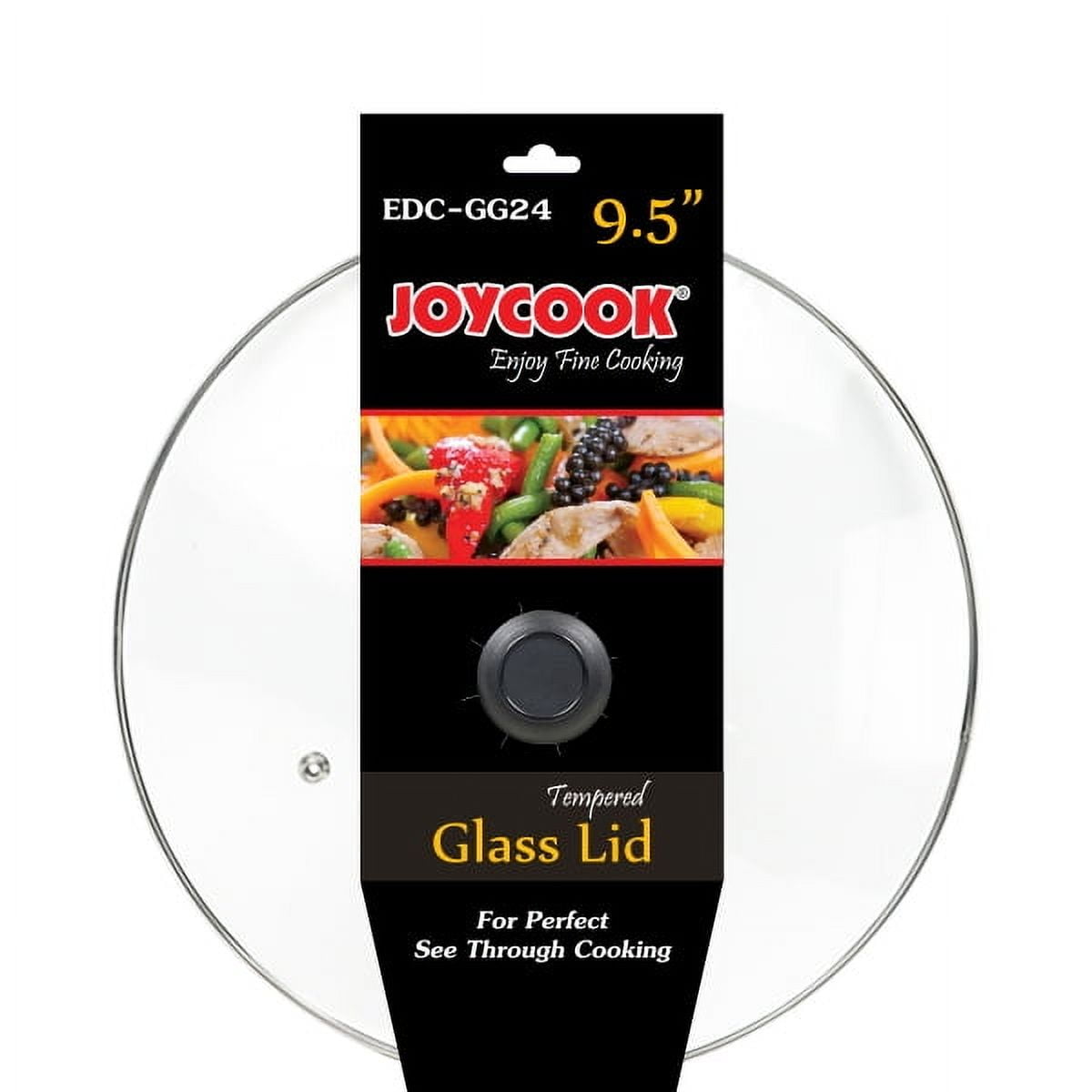 JOYCOOK Tempered Glass Lid/Tip for Perfect See Through Cooking 9.5 inch ...