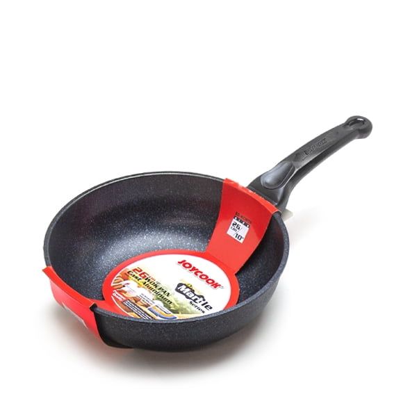 JOYCOOK Wok Pan 10 inch (26cm) Cast Aluminum Durastone Marble Non-Stick ...