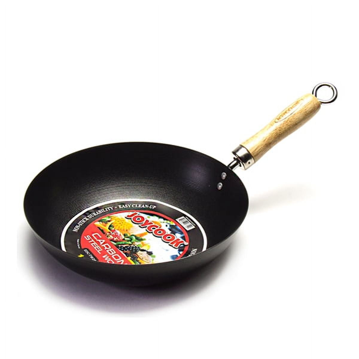 JOYCOOK Wok Pan Carbon Steel Non Stick Xylan Coating 11 inch (28cm ...