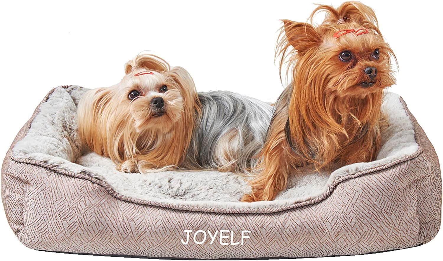 JOYELF Dog Bed Washable Calming Pet Bed, Anti Anxiety Cat Bed & Sofa ...