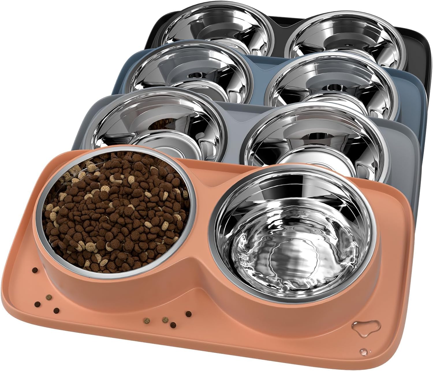 Van Ness Non Skid Medium Stainless Steel Dog Bowl, 48oz - Walmart.com