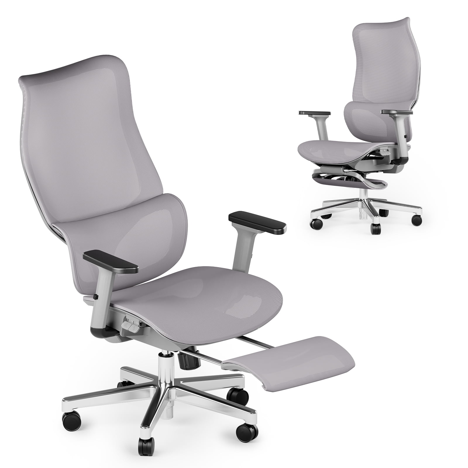 JOYFLY Big and Tall 450lb Ergonomic Office Chair with Footrest and ...