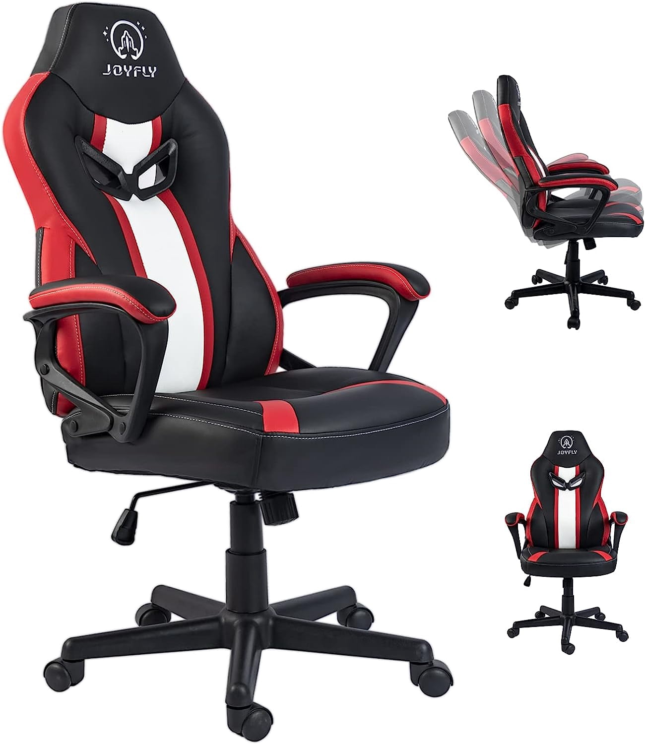 JOYFLY Gaming Chair, Ergonomic Racing Style, Lumbar Support, Swivel ...