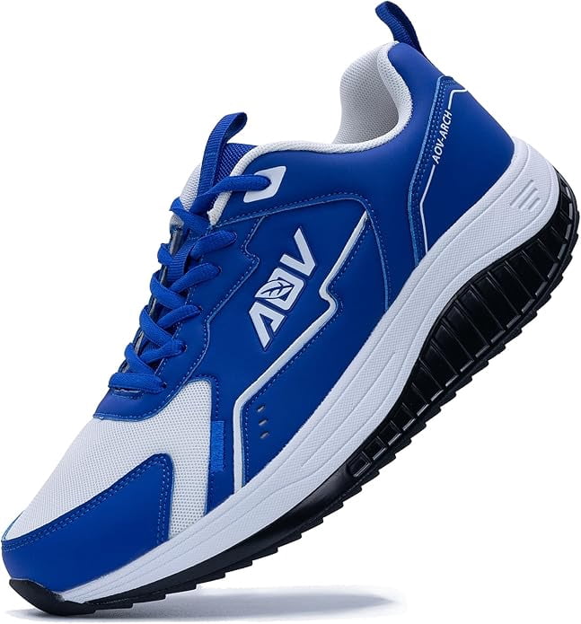 JOYFON Arch Support Men Walking Shoes Plantar Fasciitis Shoes Orthotic ...