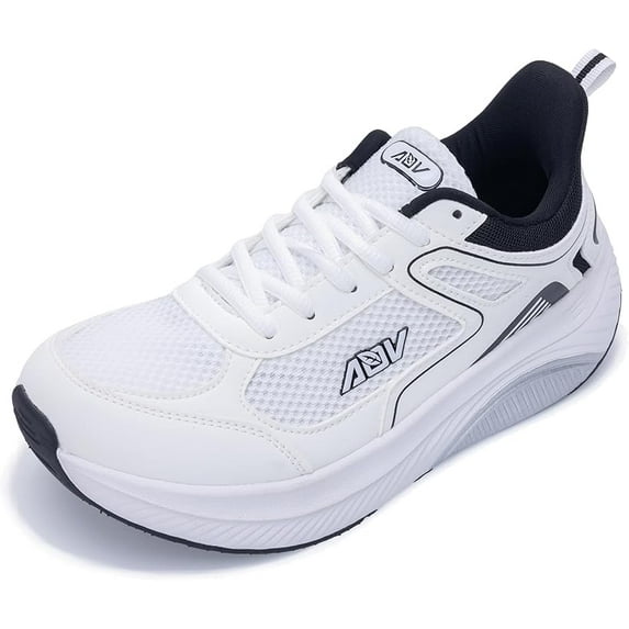 JOYFON Wide Toe Box Shoes Women Arch Support Walking Shoes for Plantar ...