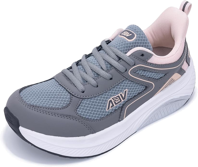 JOYFON Wide Toe Box Shoes Women Arch Support Walking Shoes for Plantar ...