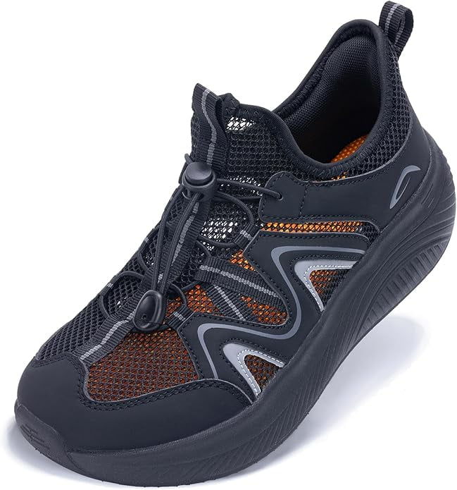 JOYFON Wide Toe Box Shoes Women Walking Shoes Arch Support Plantar ...