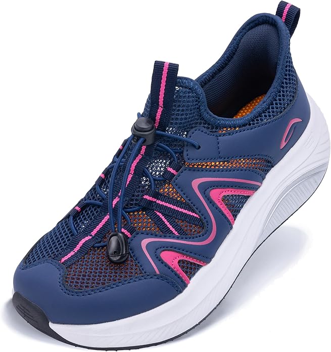 JOYFON Wide Toe Box Shoes Women Walking Shoes Arch Support Plantar ...