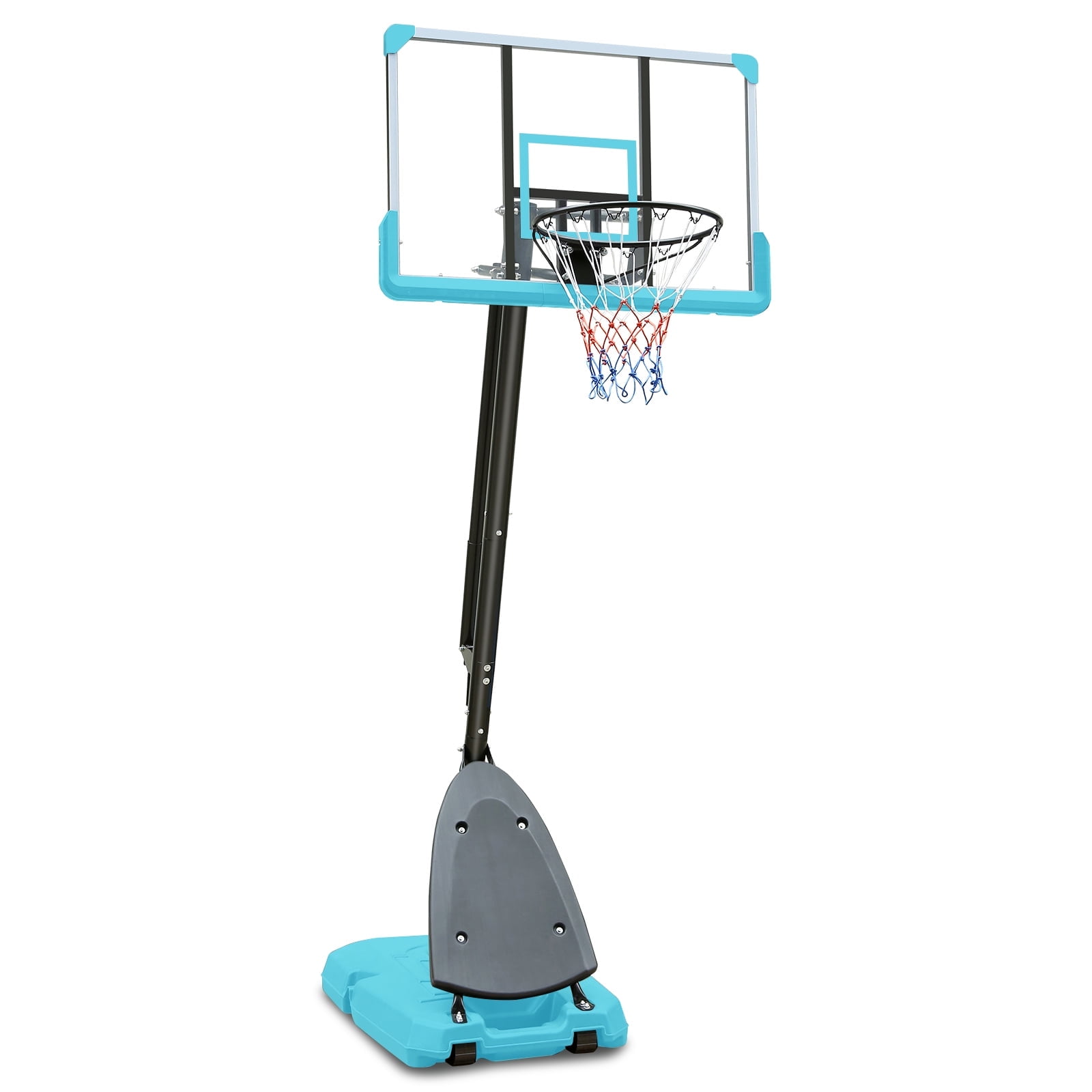 JOYFULIN 44'' Portable Basketball Hoop for Kids Adults, 7.5-10FT Height ...
