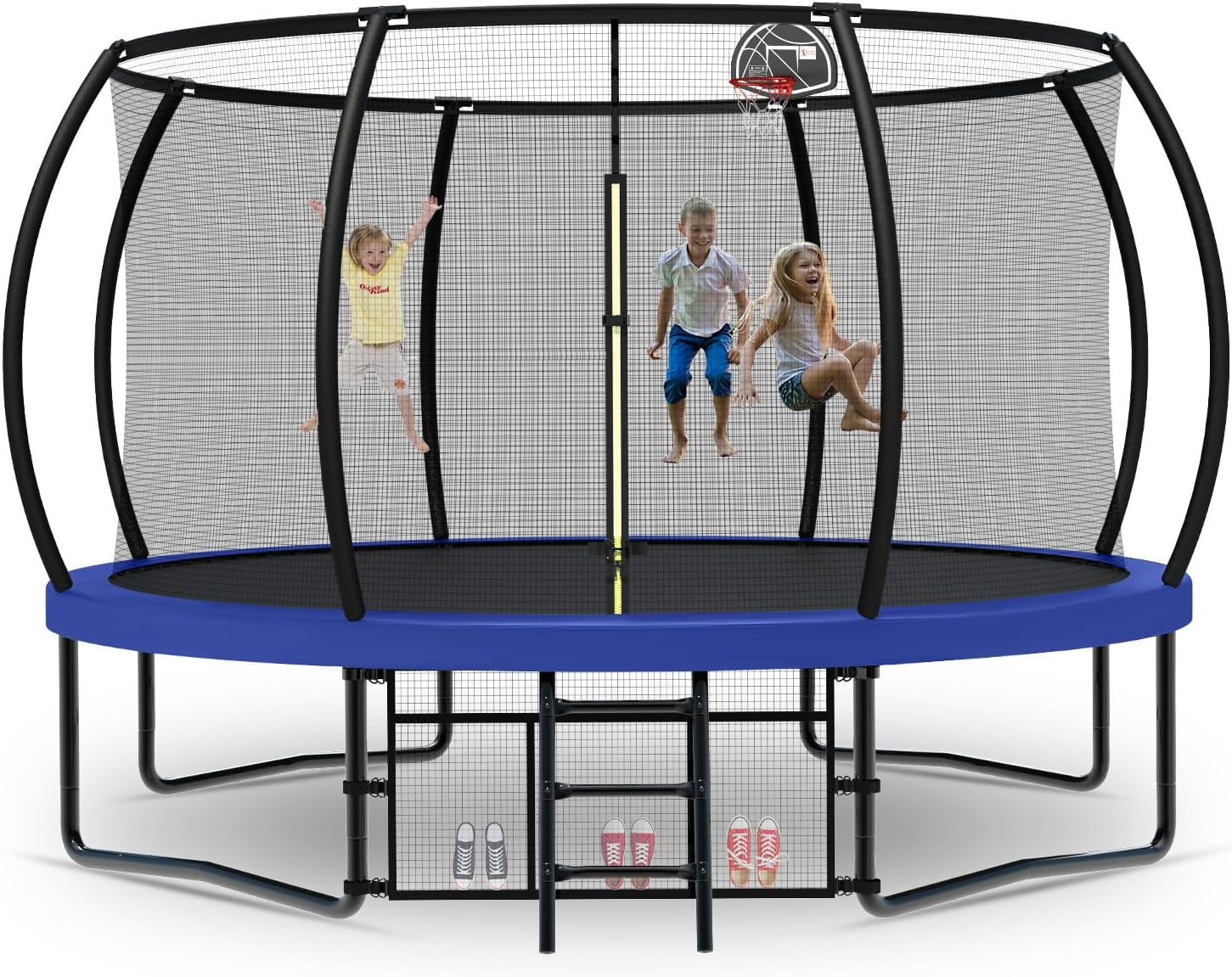 JOYFULIN Trampoline, 12FT Trampoline for 1-2 Adults or 4-5 Kids ...