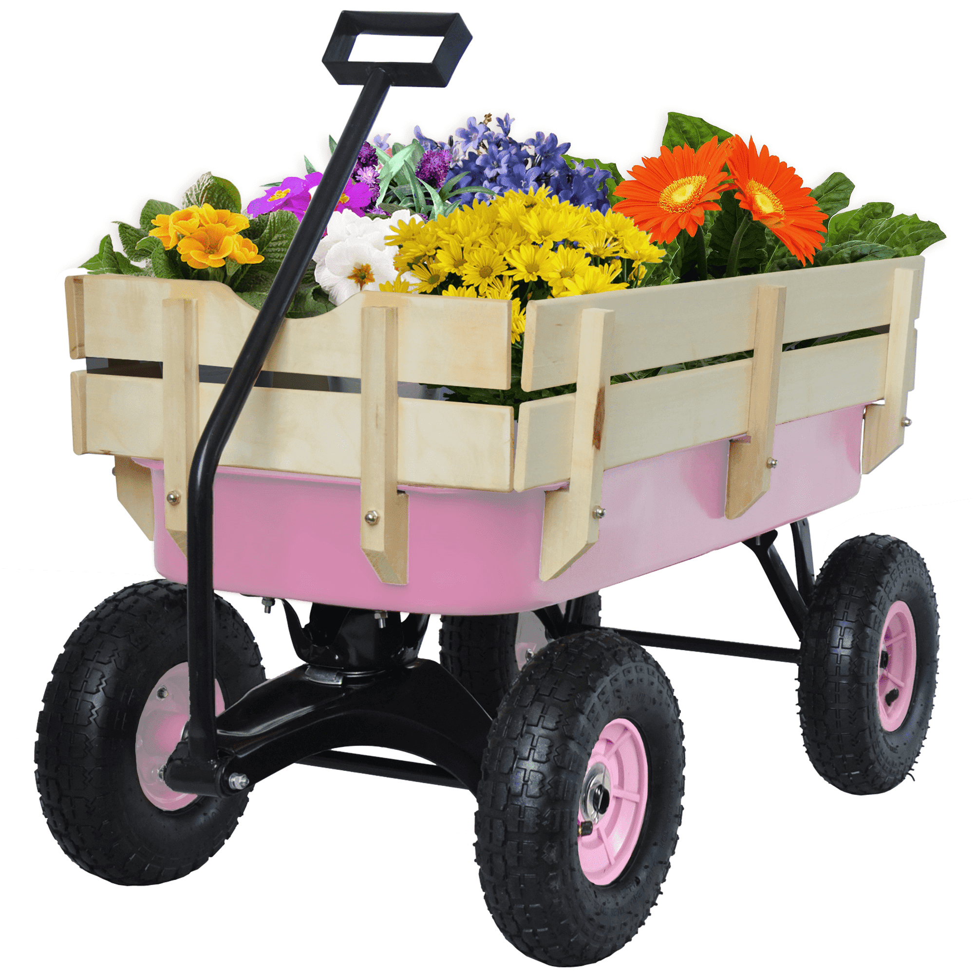 JOYFULIN Wagon Cart for Kids, 220LBS Capacity Heavy Duty Utility Wagon ...