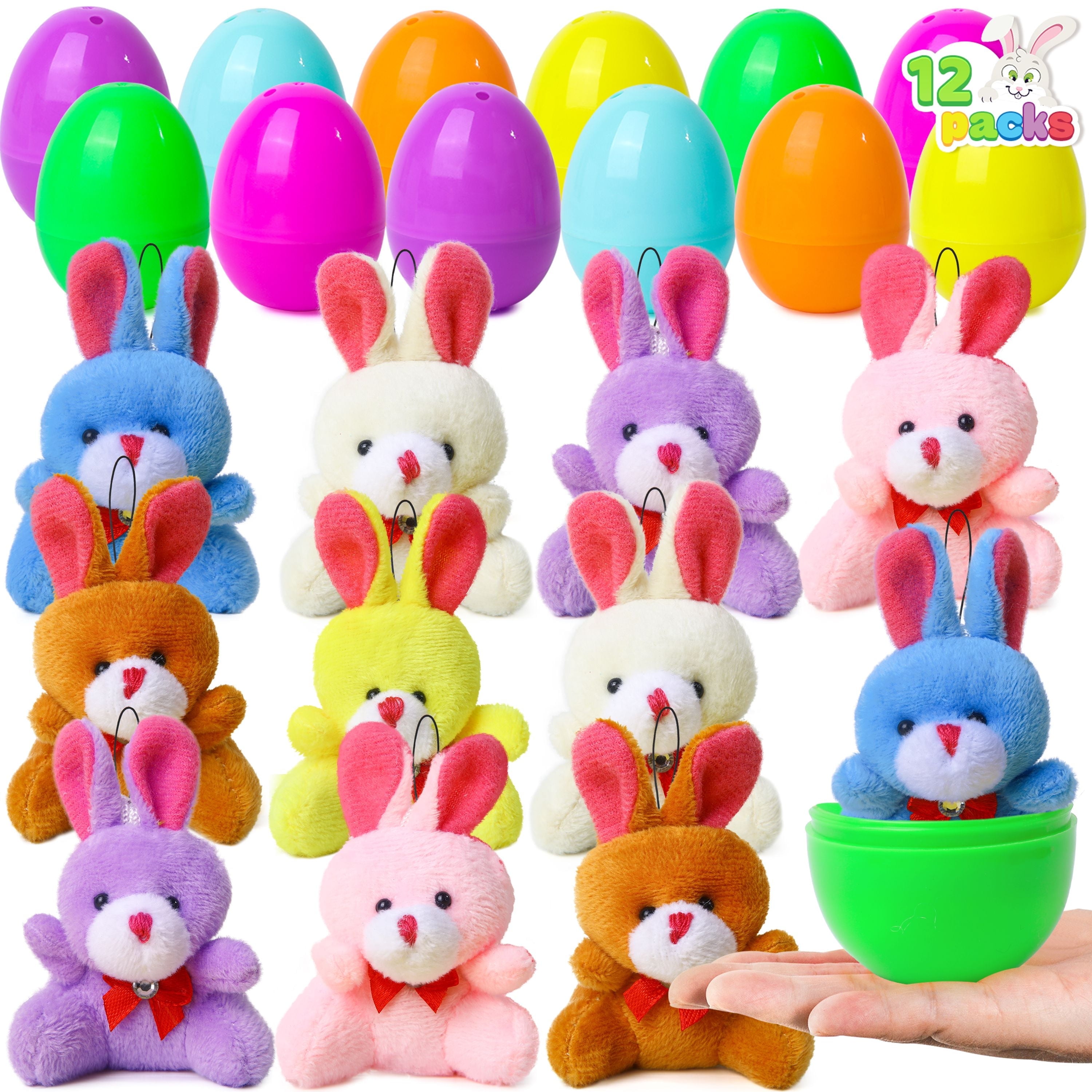 JOYFY 12 Pack Prefilled Easter Eggs with Toys,Easter Eggs with Mini ...