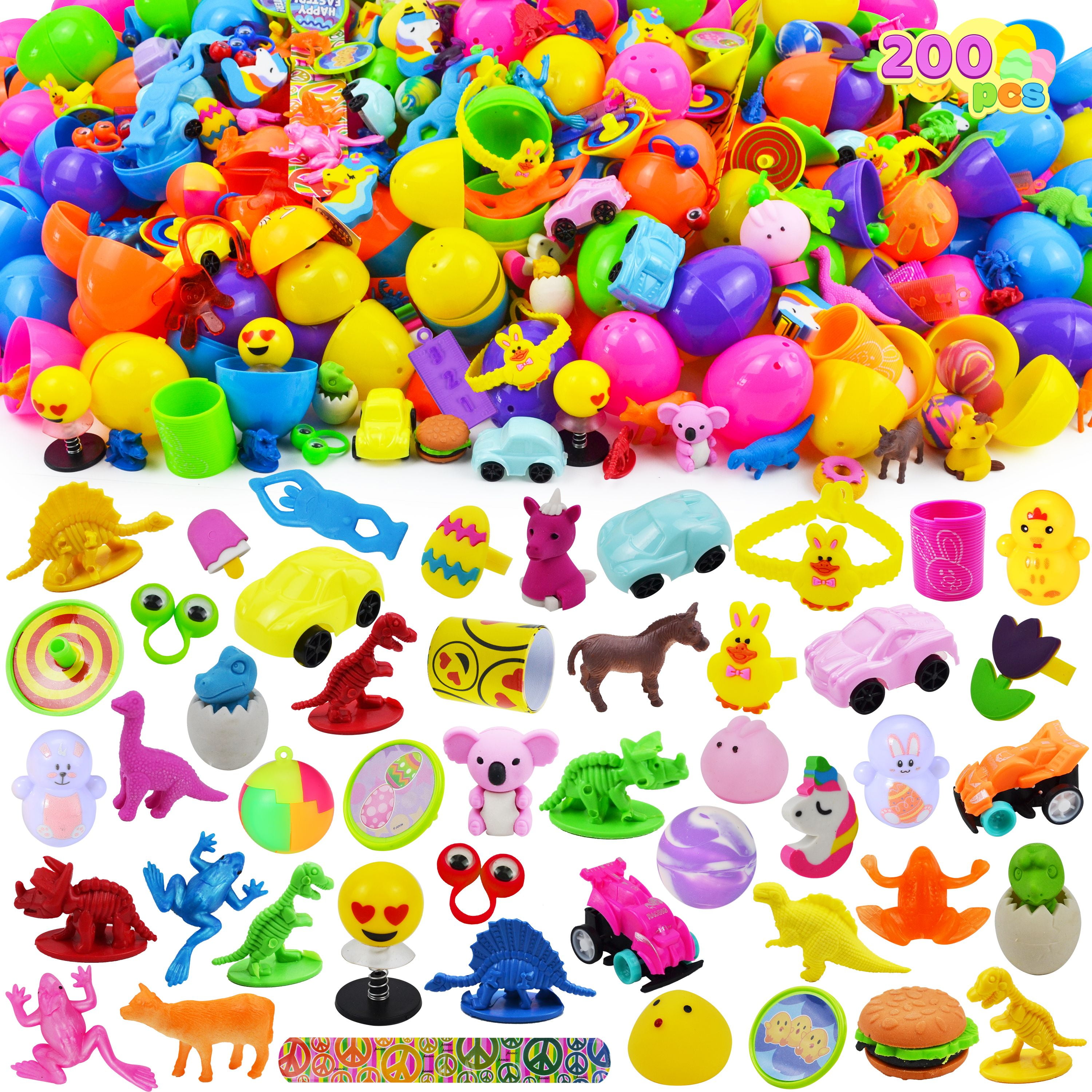 JOYFY 200 Packs Prefilled Easter Eggs with Assorted Toys,Easter Egg ...