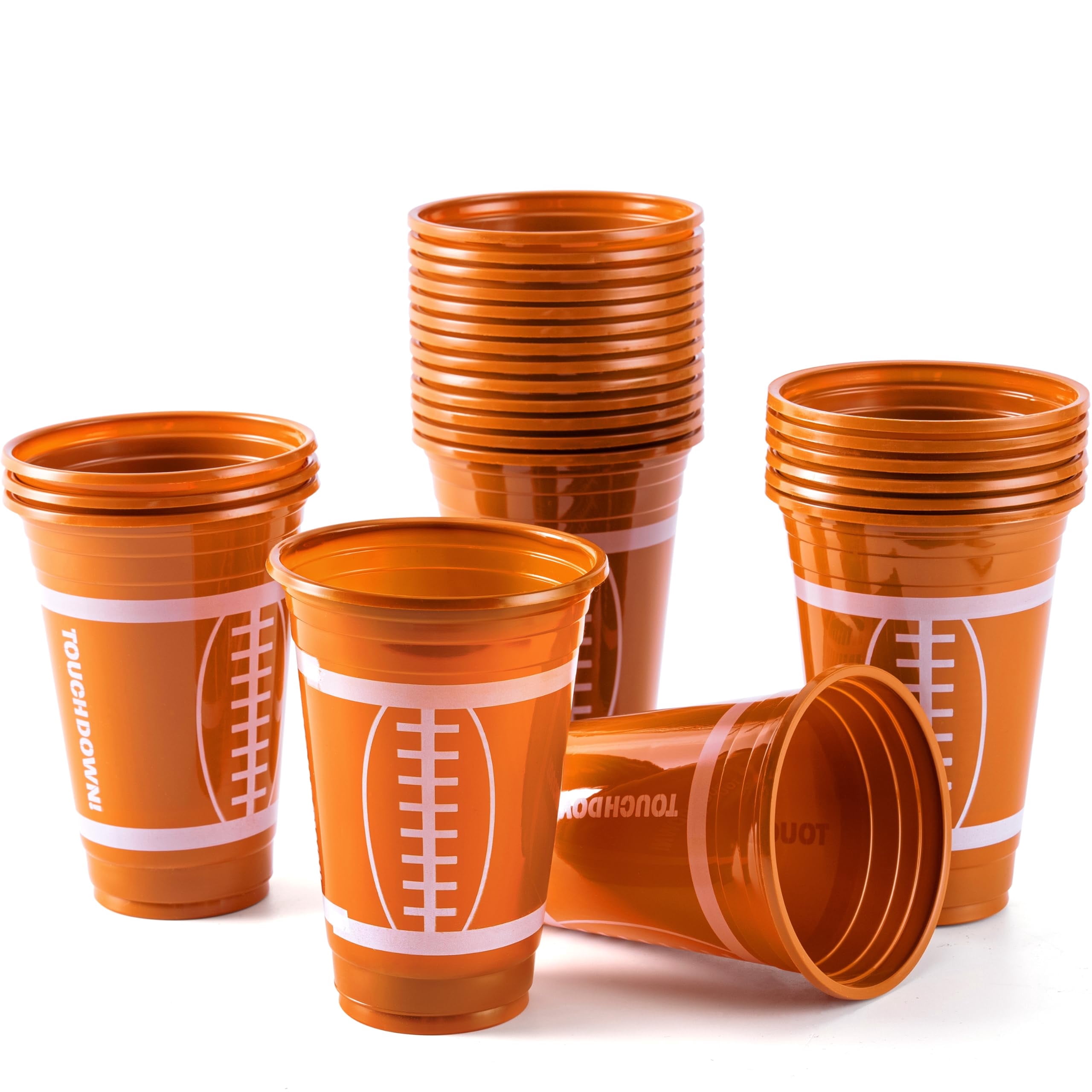 JOYFY 24-Pack Party Cups Bulk, 16 oz Football Disposable Plastic Cups ...