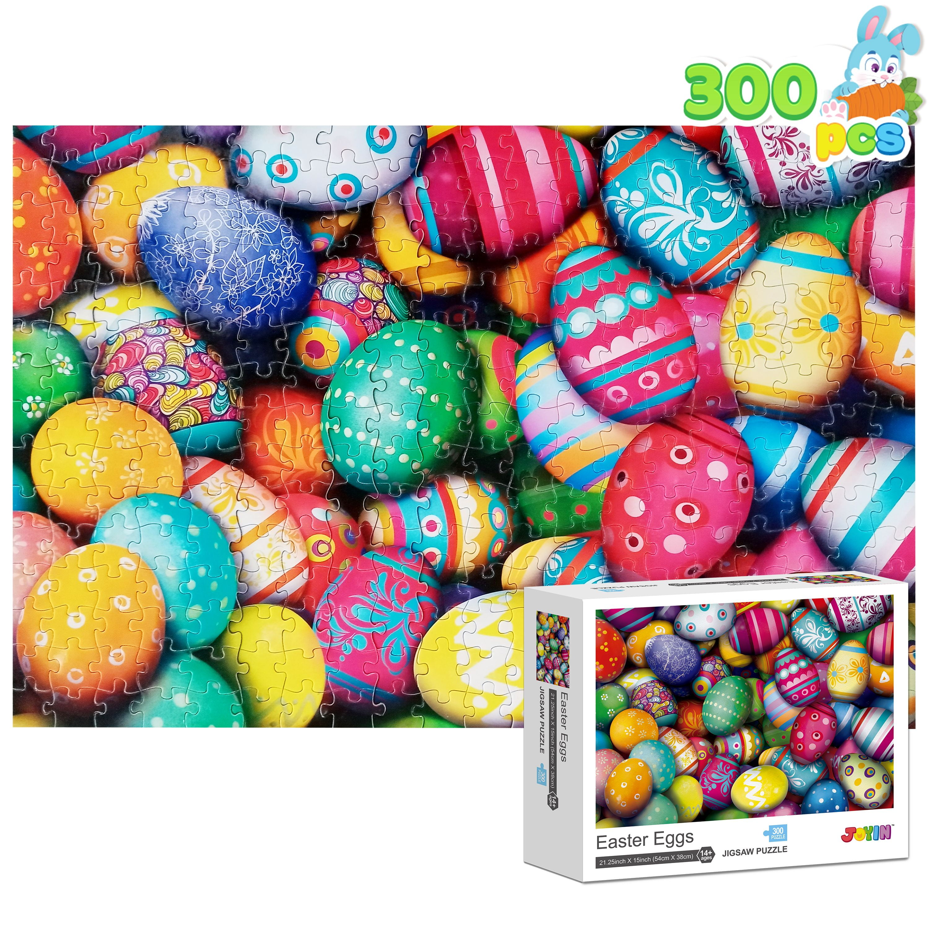 JOYFY 300 Pcs Easter Jigsaw Puzzles,21.25 x 15 inches Holiday Puzzles ...