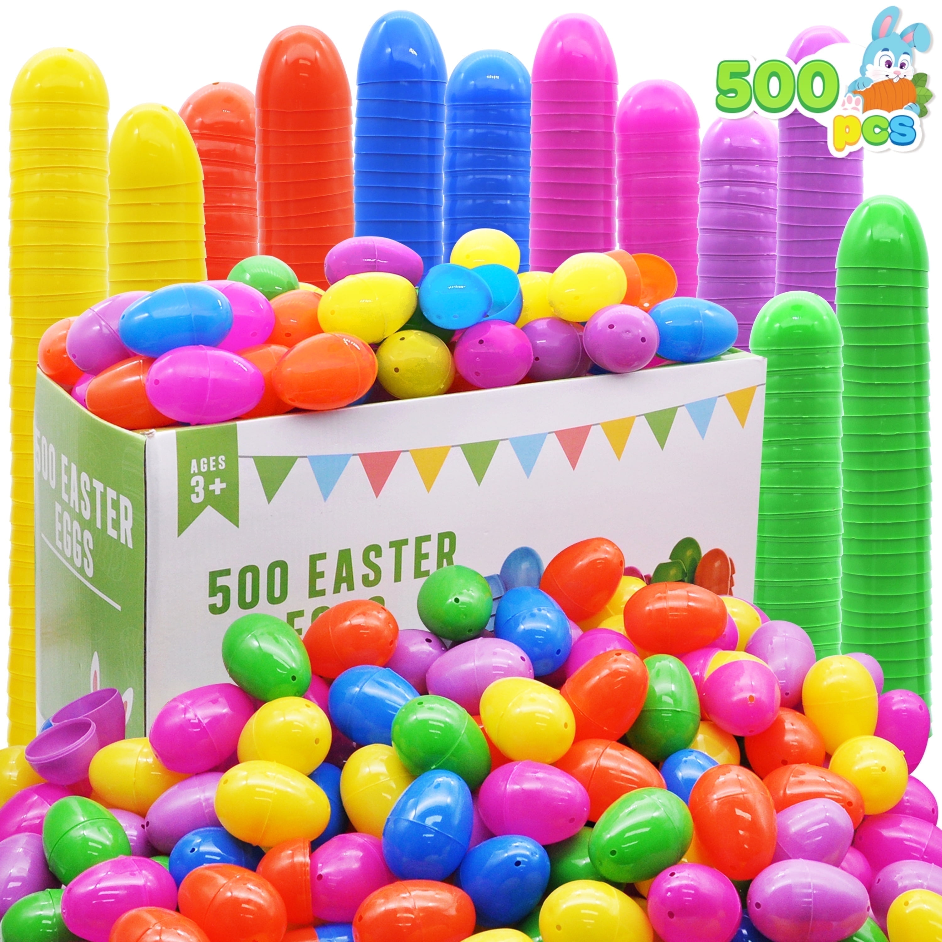 JOYFY 500 Pcs 2.3" Easter Eggs, Traditional Colorful Egg Shells for ...