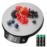 Food Kitchen Scale, Weight Grams and Oz, LED Backlit Display, Stainless ...