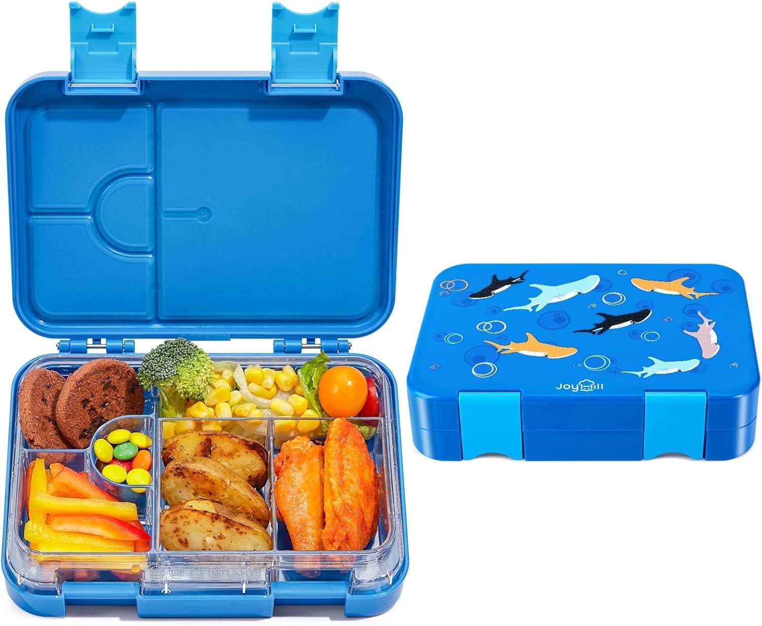 JOYHILL Leak-Proof Bento Box, 800ML Lunch Box with 6 Compartments, BPA ...
