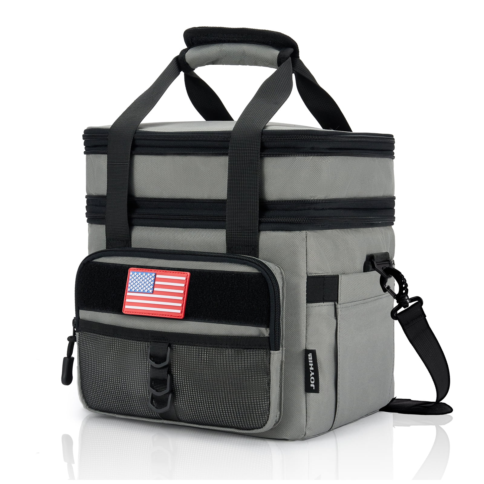 JOYHILL 18L Tactical Insulated Lunch Box, Expandable Double Deck ...