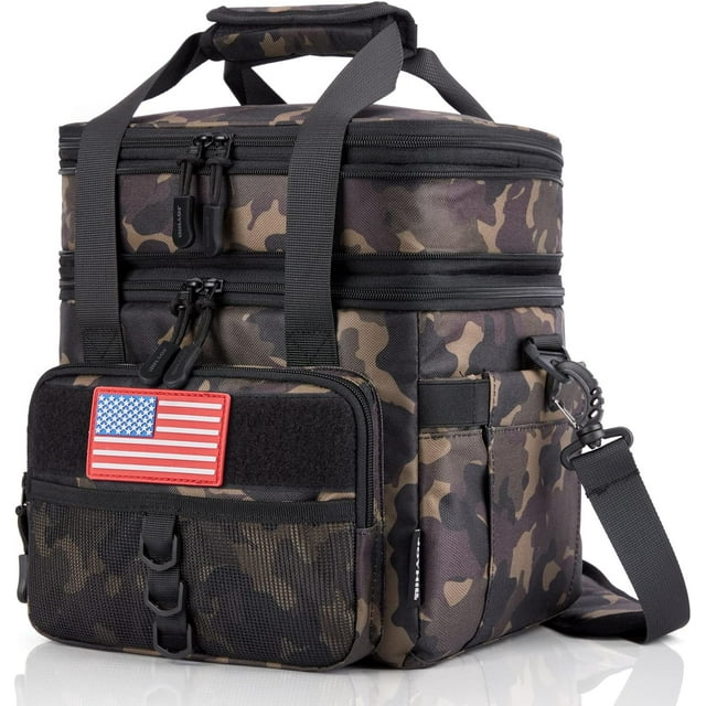 JOYHILL 18L Tactical Insulated Lunch Box, Leak-Proof Cooler Bag, Yellow ...