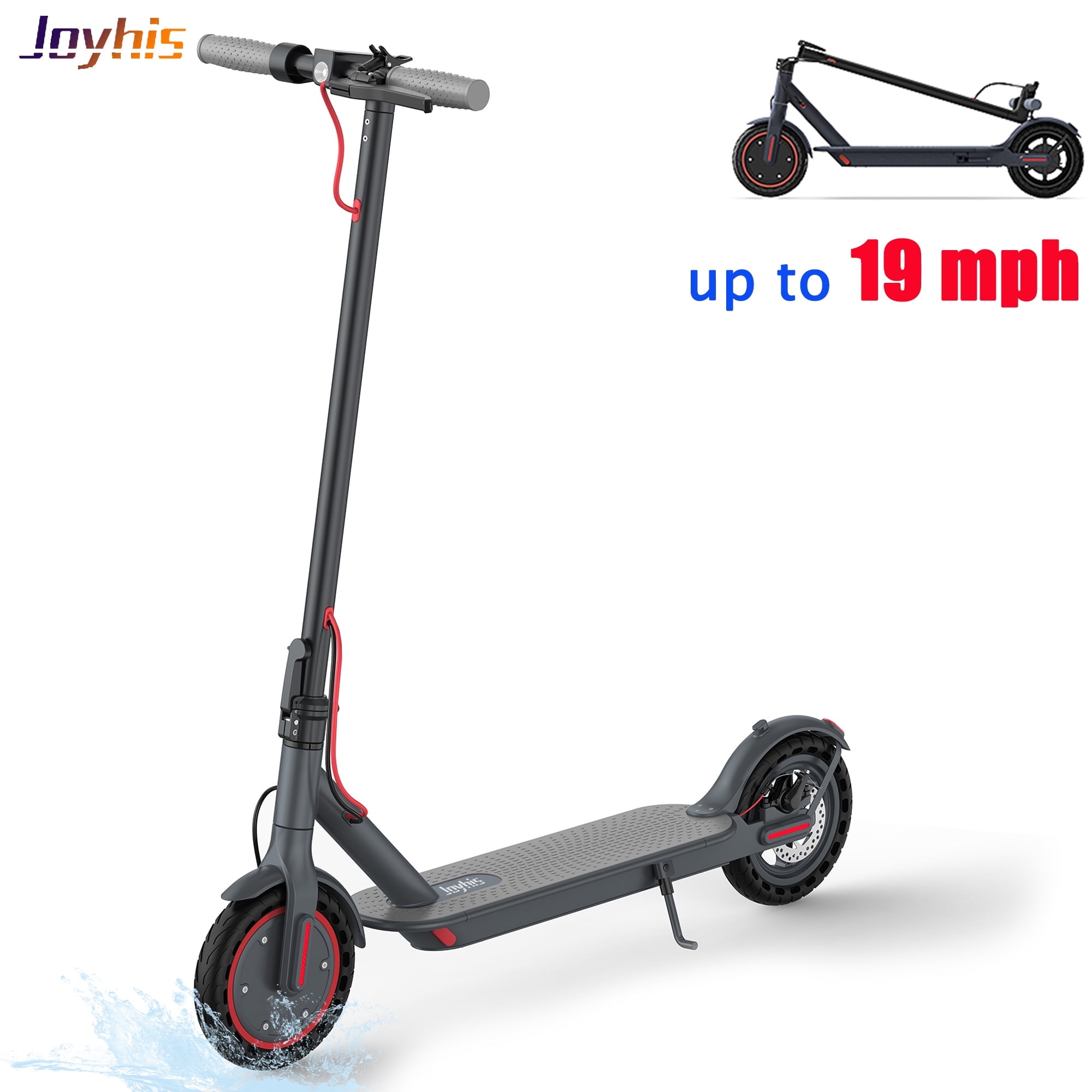 JOYHIS J078 350W Folding Electric Scooter, 8.5" Solid Tires, 19mph, 21 ...